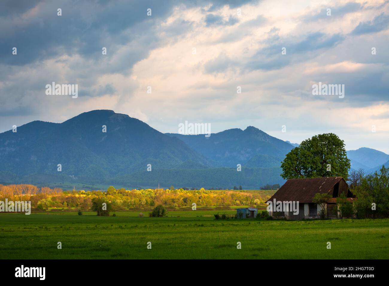 Rural landscape of Turiec region in northern Slovakia Stock Photo - Alamy