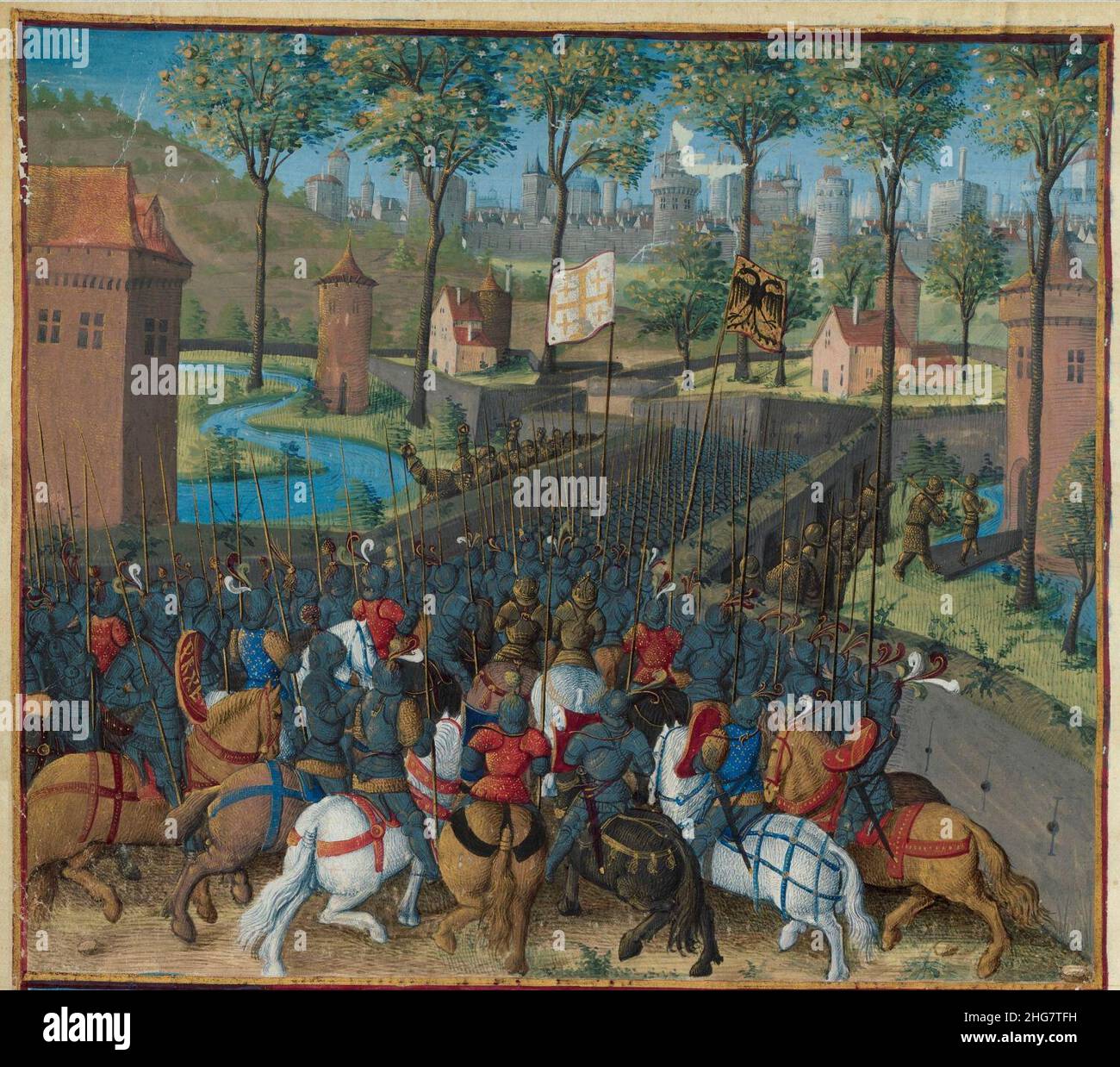 Siege of Damascus, second crusade Stock Photo - Alamy