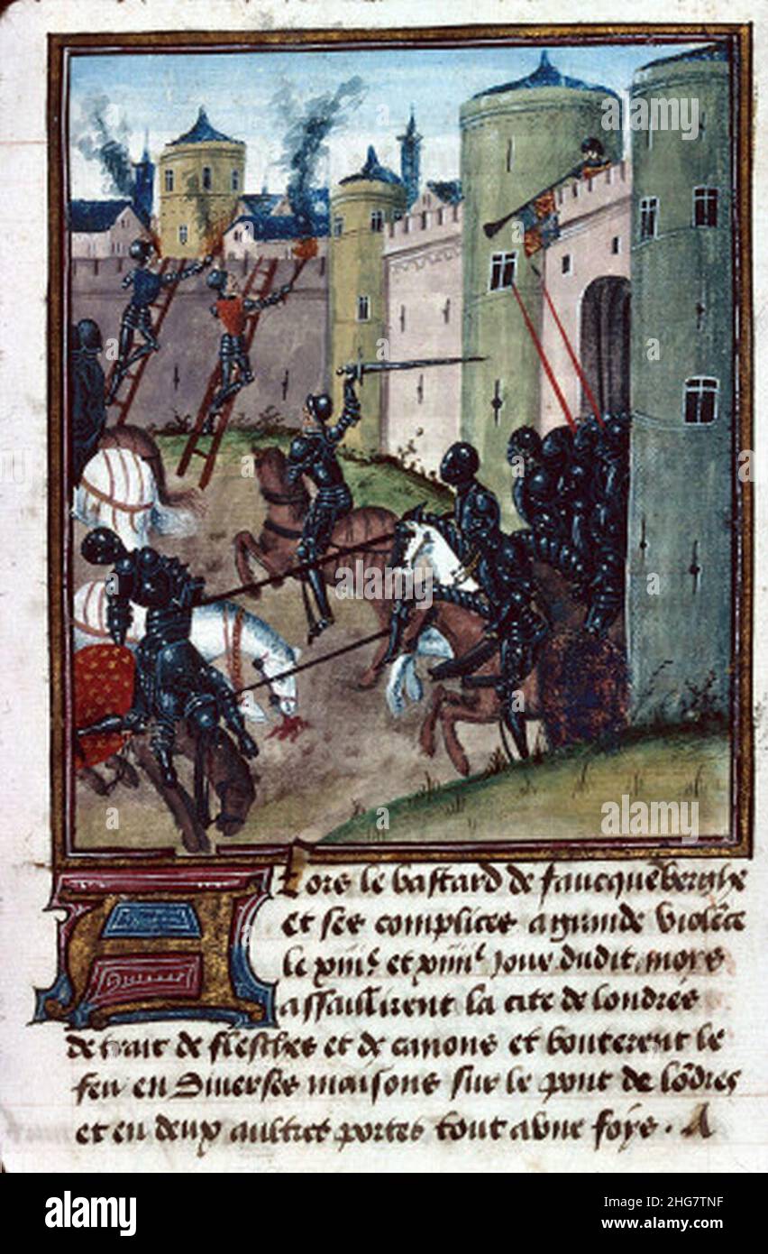 Siege of London (MS 1168 Stock Photo - Alamy