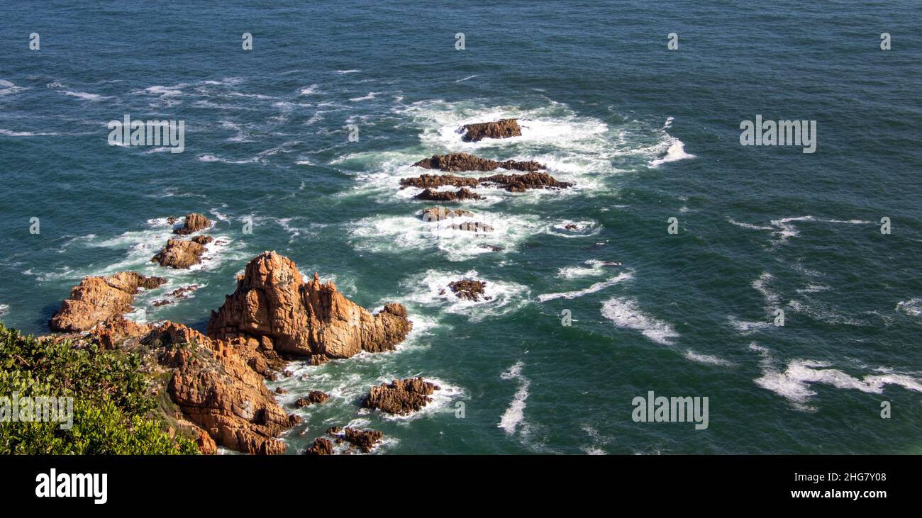View from the Kranshoek lookout point at Harkerville Stock Photo - Alamy