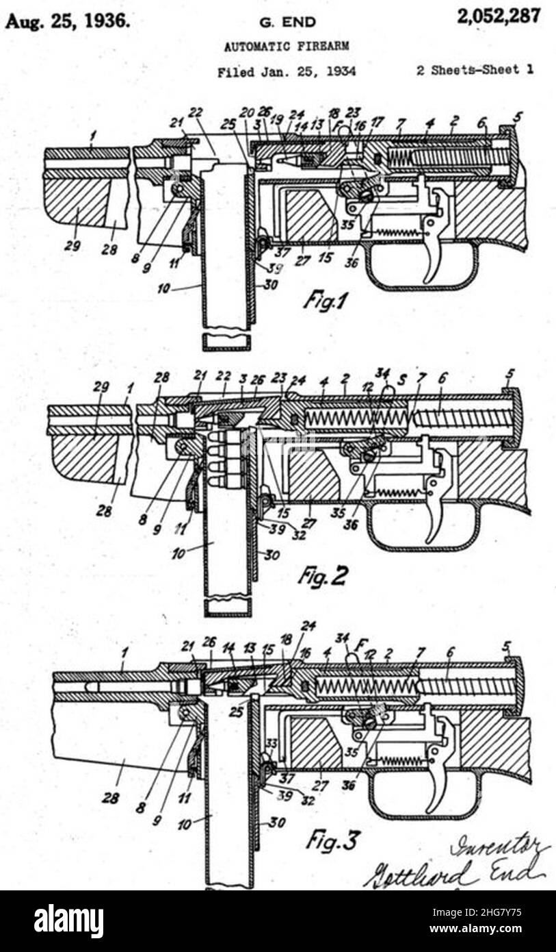 SIG MKMO Patent drawing Stock Photo - Alamy
