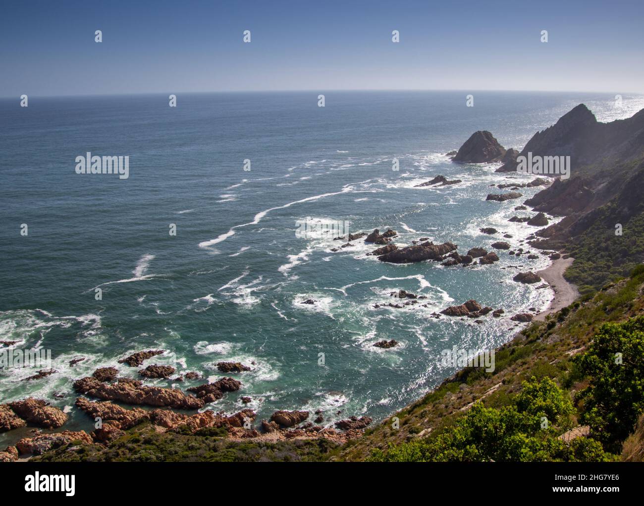 View from the Kranshoek lookout point at Harkerville Stock Photo - Alamy
