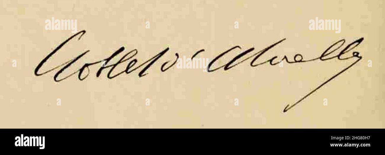 Signature Eugene Goblet 1892 Stock Photo - Alamy