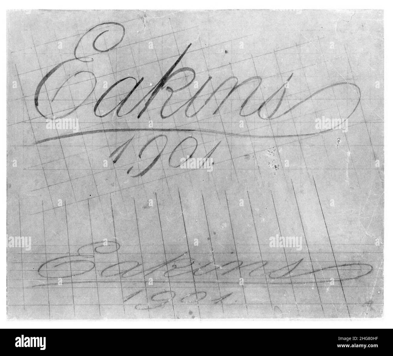 Signature for Leslie Miller Stock Photo - Alamy