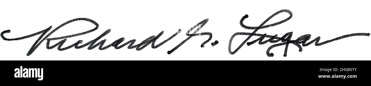 Signature of Richard Lugar Stock Photo - Alamy