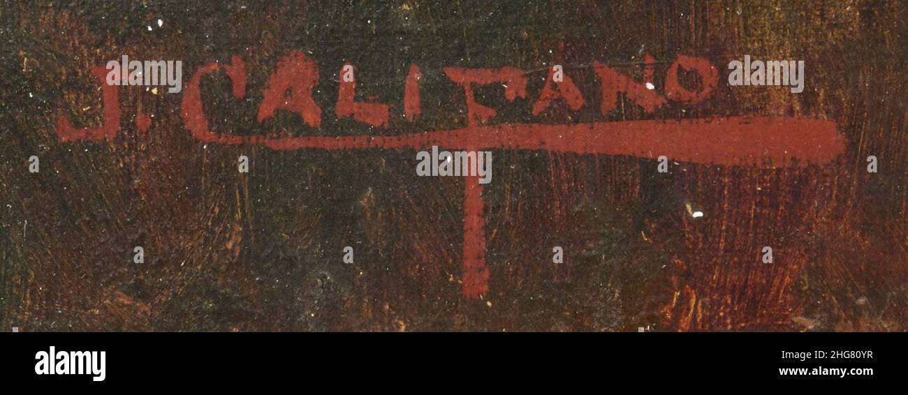 Signature of John Edmund Califano Stock Photo - Alamy