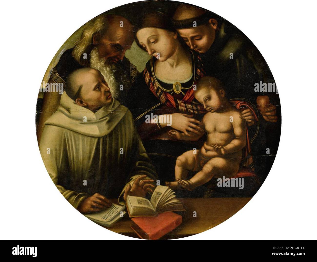 Signorelli - AND STUDIO - THE MADONNA AND CHILD WITH SAINTS BERNARD ...