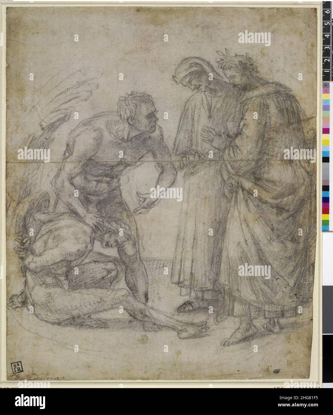 Signorelli - Dante and Virgil with Count Ugolino, 1885,0509.41 Stock ...