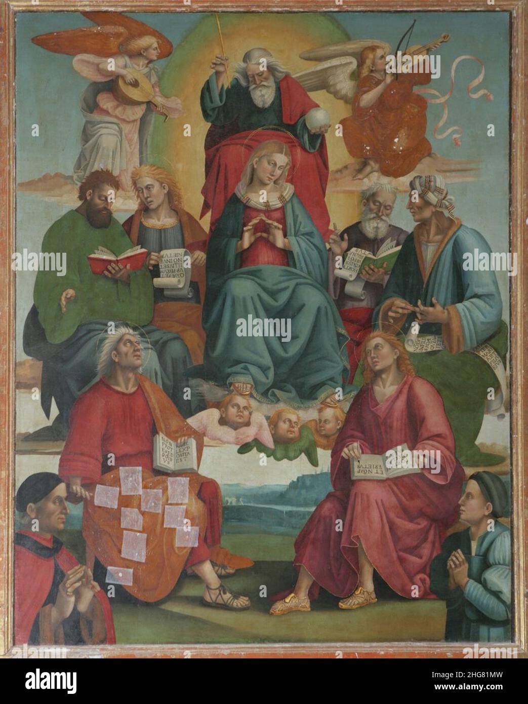 Signorelli Luca-Signorelli Francesco sec. XVI, Immacolata Concezione e santi, Sansepolcro Stock ...