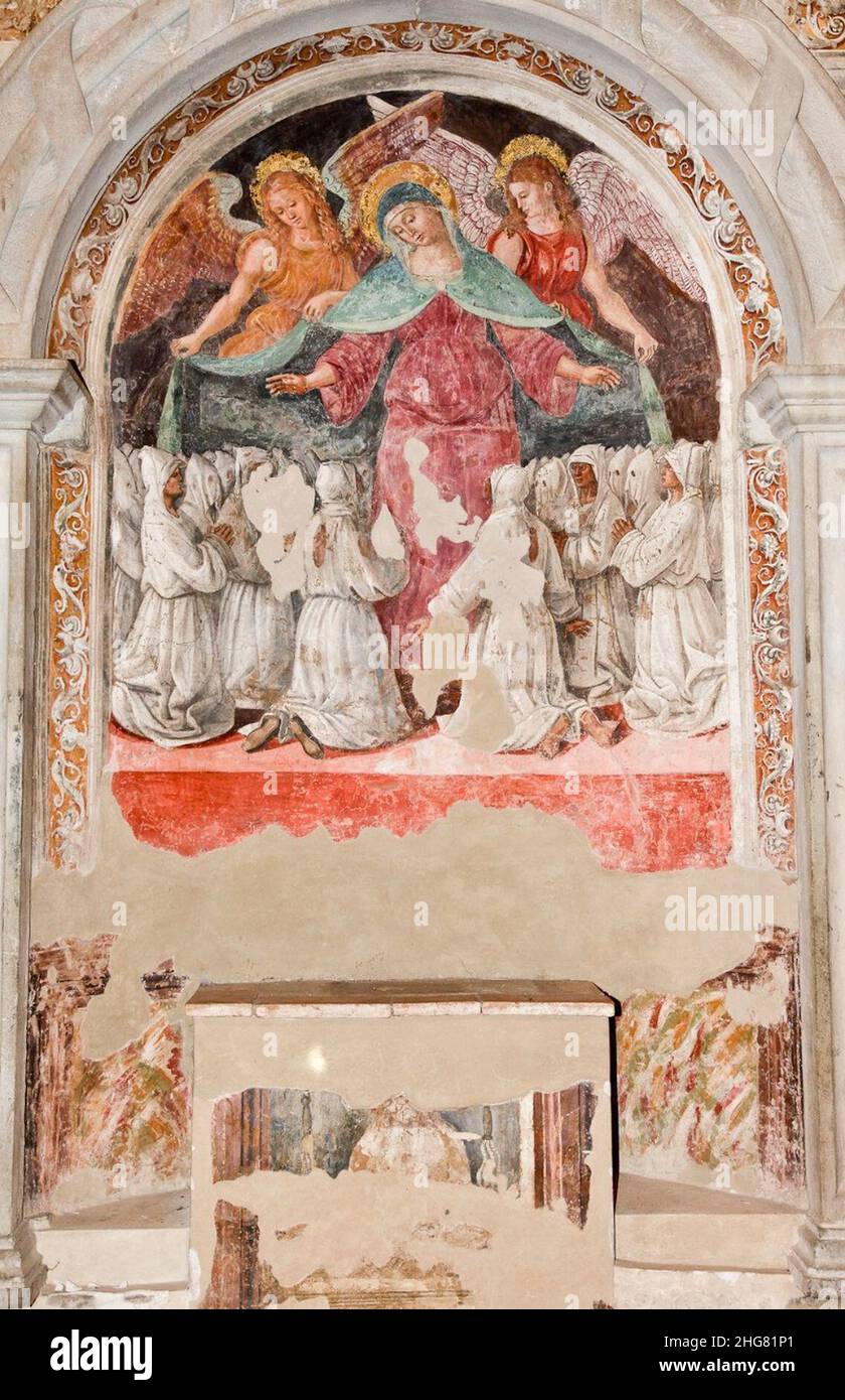 Signorelli Luca sec. XVI, Madonna della misericordia con angeli e ...