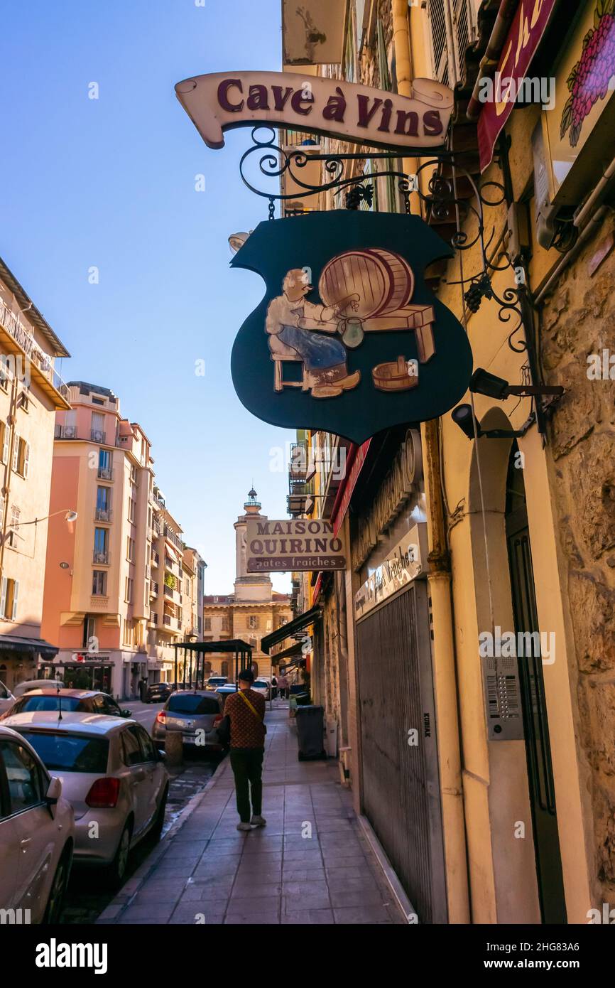 Nice france street signs hi-res stock photography and images - Alamy