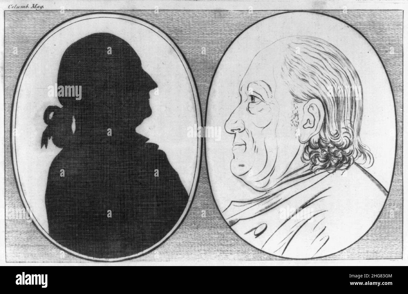 Benjamin franklin silhouette hi-res stock photography and images - Alamy