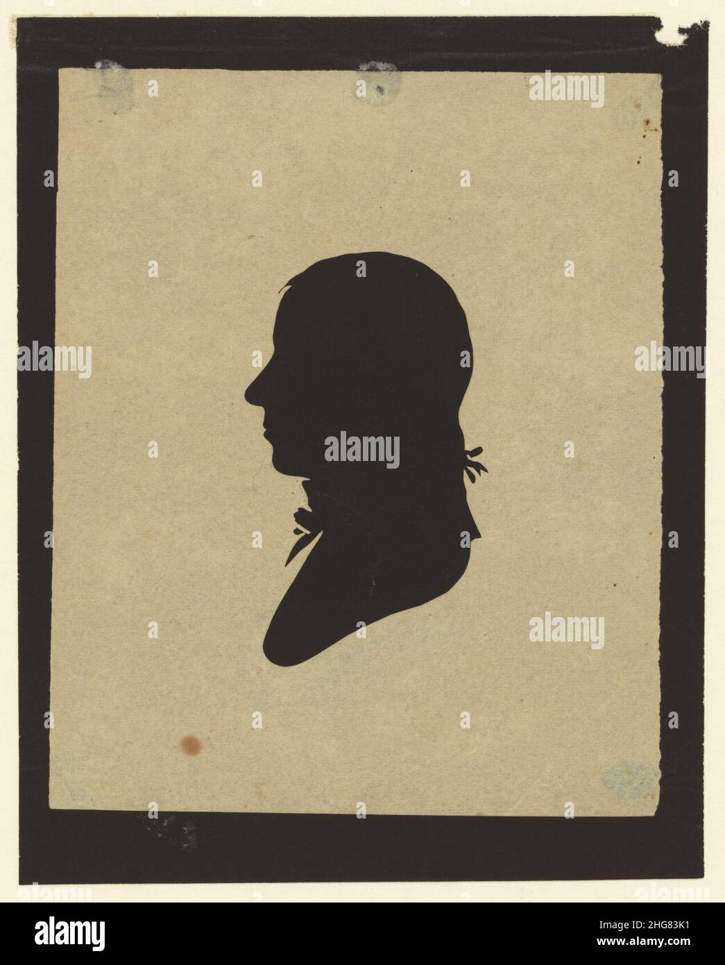 Silhouette of man facing left, no. 2 Stock Photo - Alamy