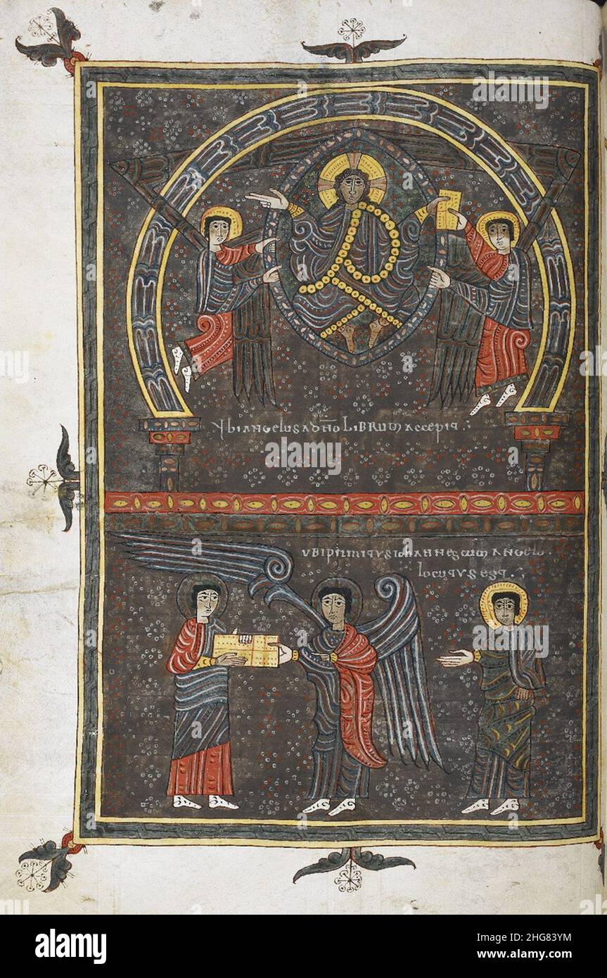 Silos Apocalypse - BL Add MS 11695 f. 018v - Revelation to St John ...