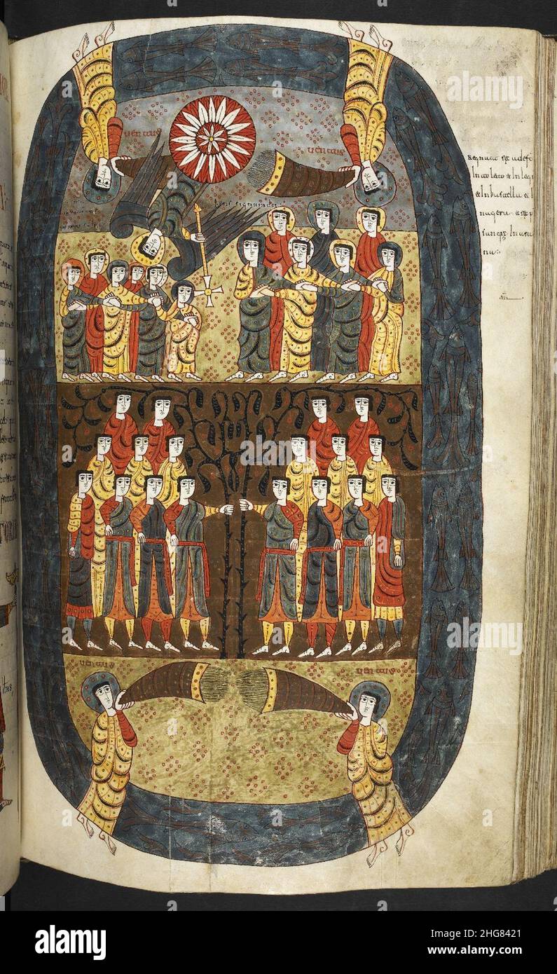 Silos Apocalypse - BL Add MS 11695 f. 111 - The four angels and four ...