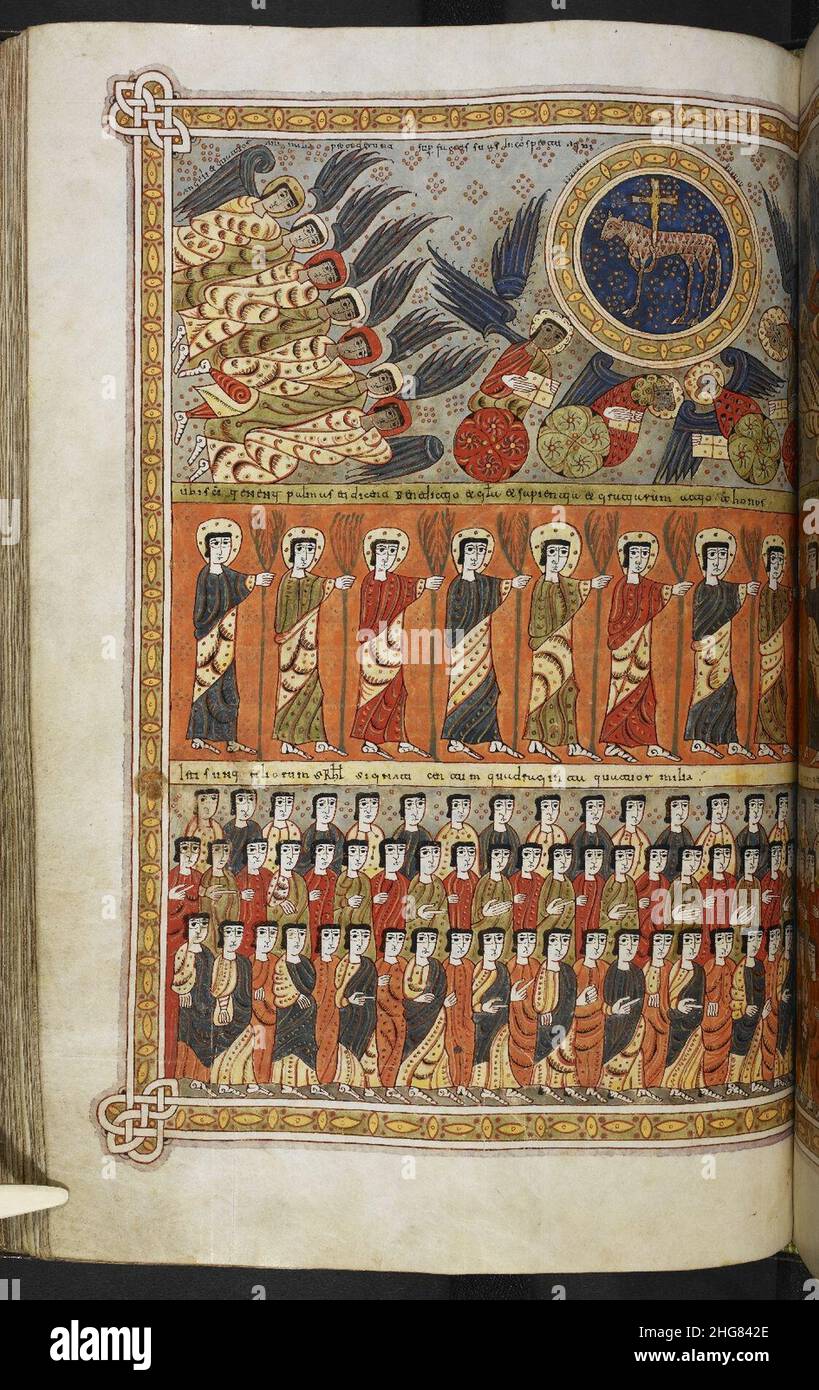 Silos Apocalypse - BL Add MS 11695 f. 112v - The 144,000 chosen of ...