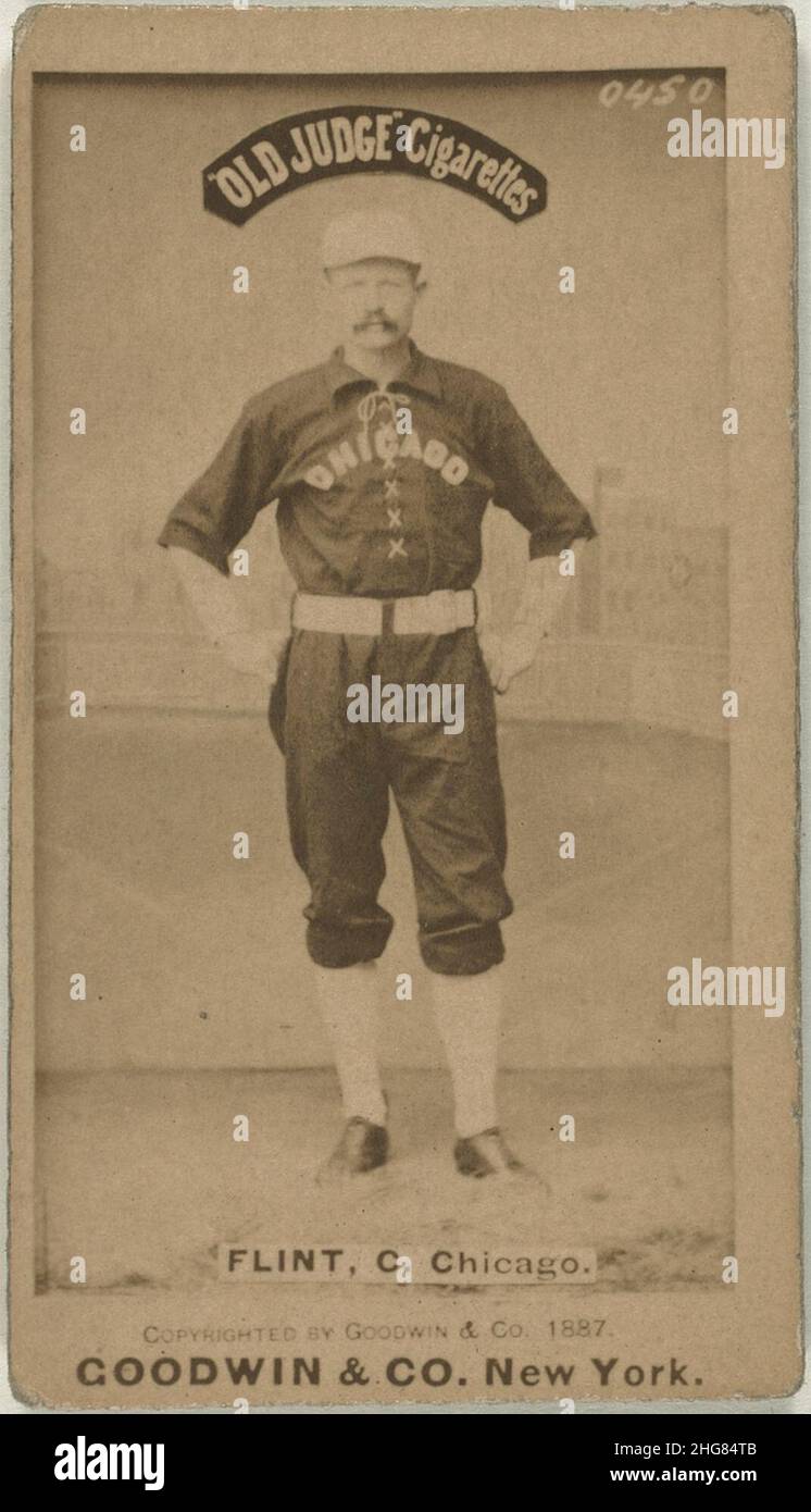 Silver Flint, Chicago White Stockings, baseball card portrait Stock ...