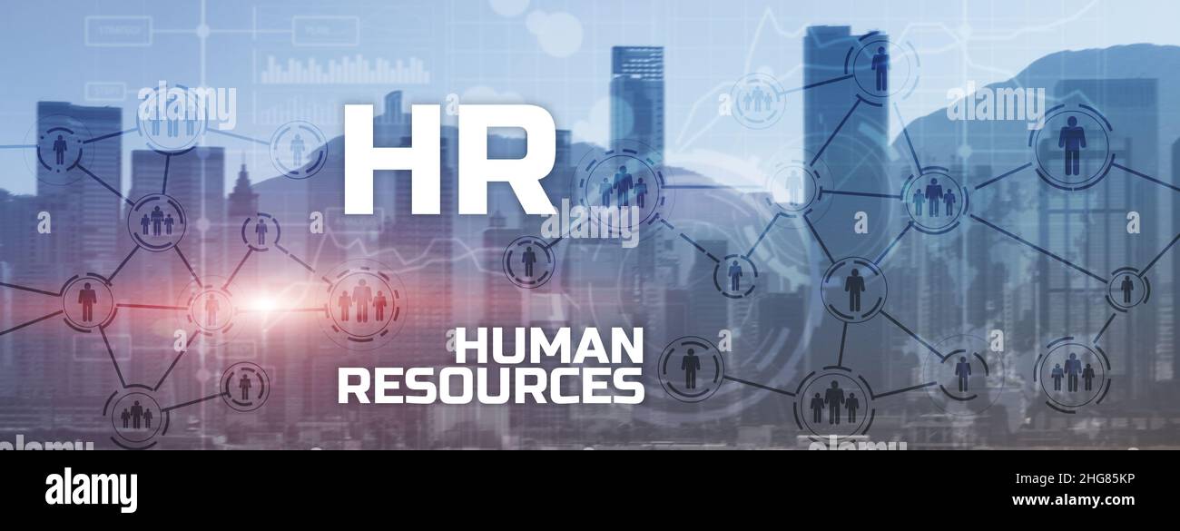 HR - Human resources management on Hong Kong background Stock Photo - Alamy