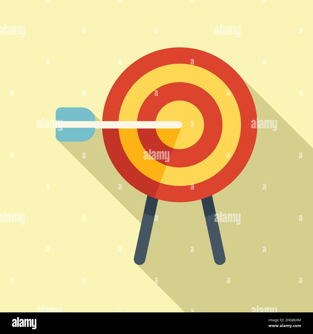 Marketing media target icon flat vector. Online strategy. Social ...
