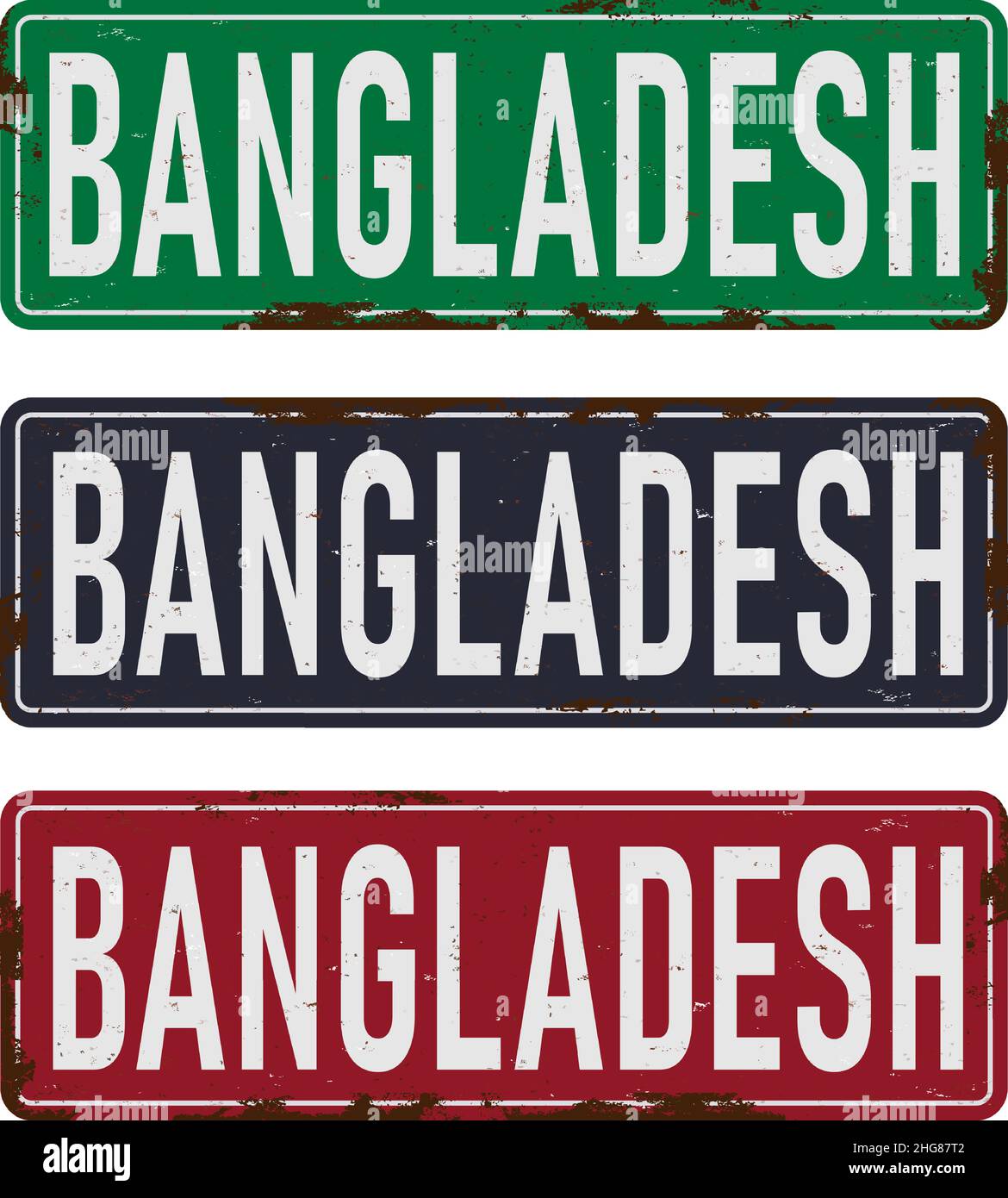 Bangladesh road sign set isolated on white background Stock Vector ...