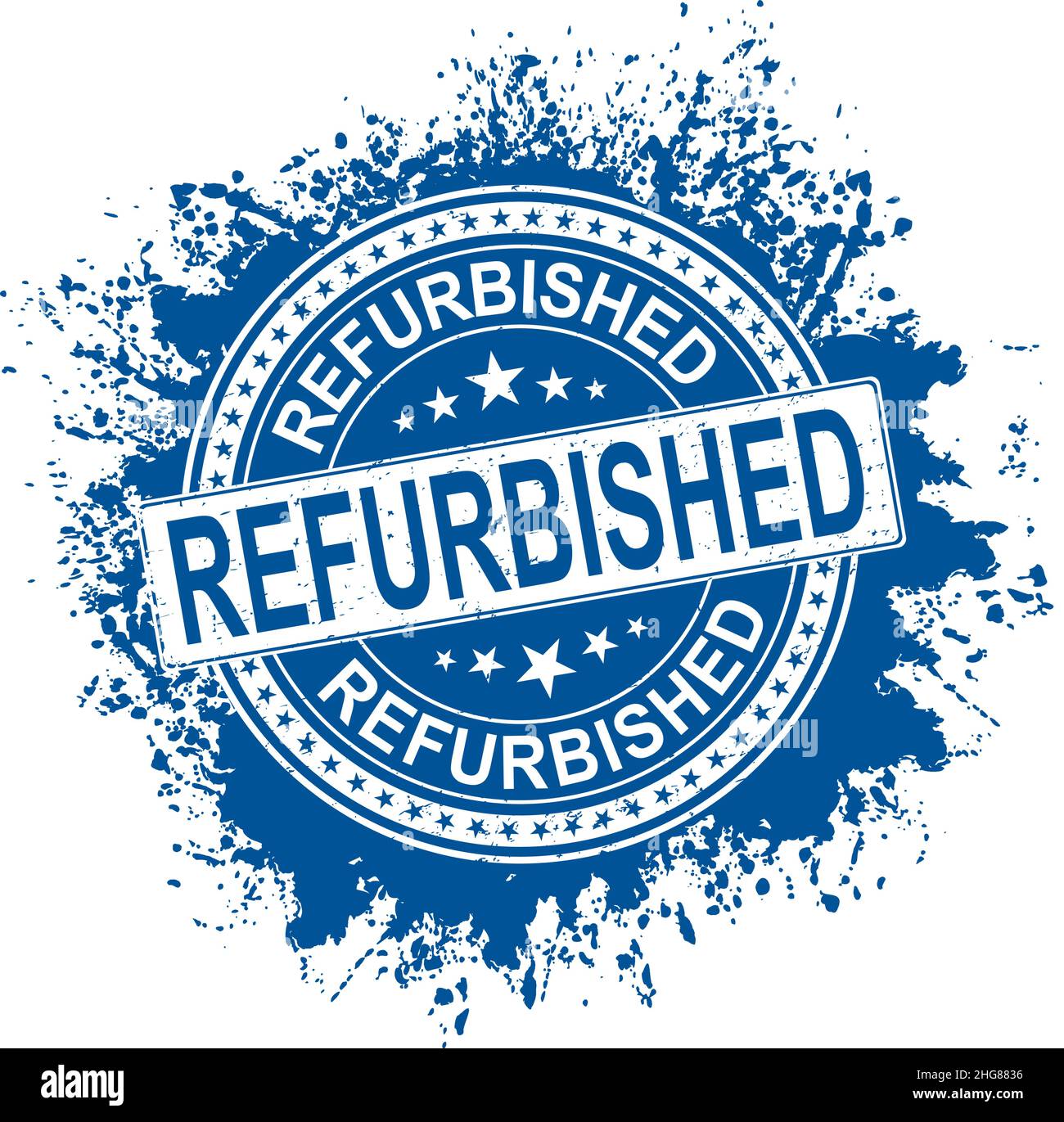 Refurbished product vector rubber stamp vector illustration on white ...