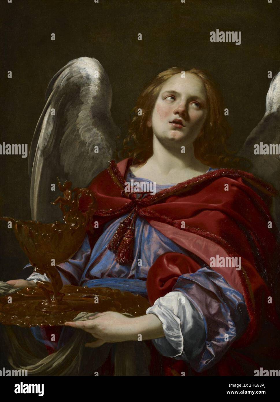 Simon Vouet - Angels with Attributes of the Passion Angel Holding the ...