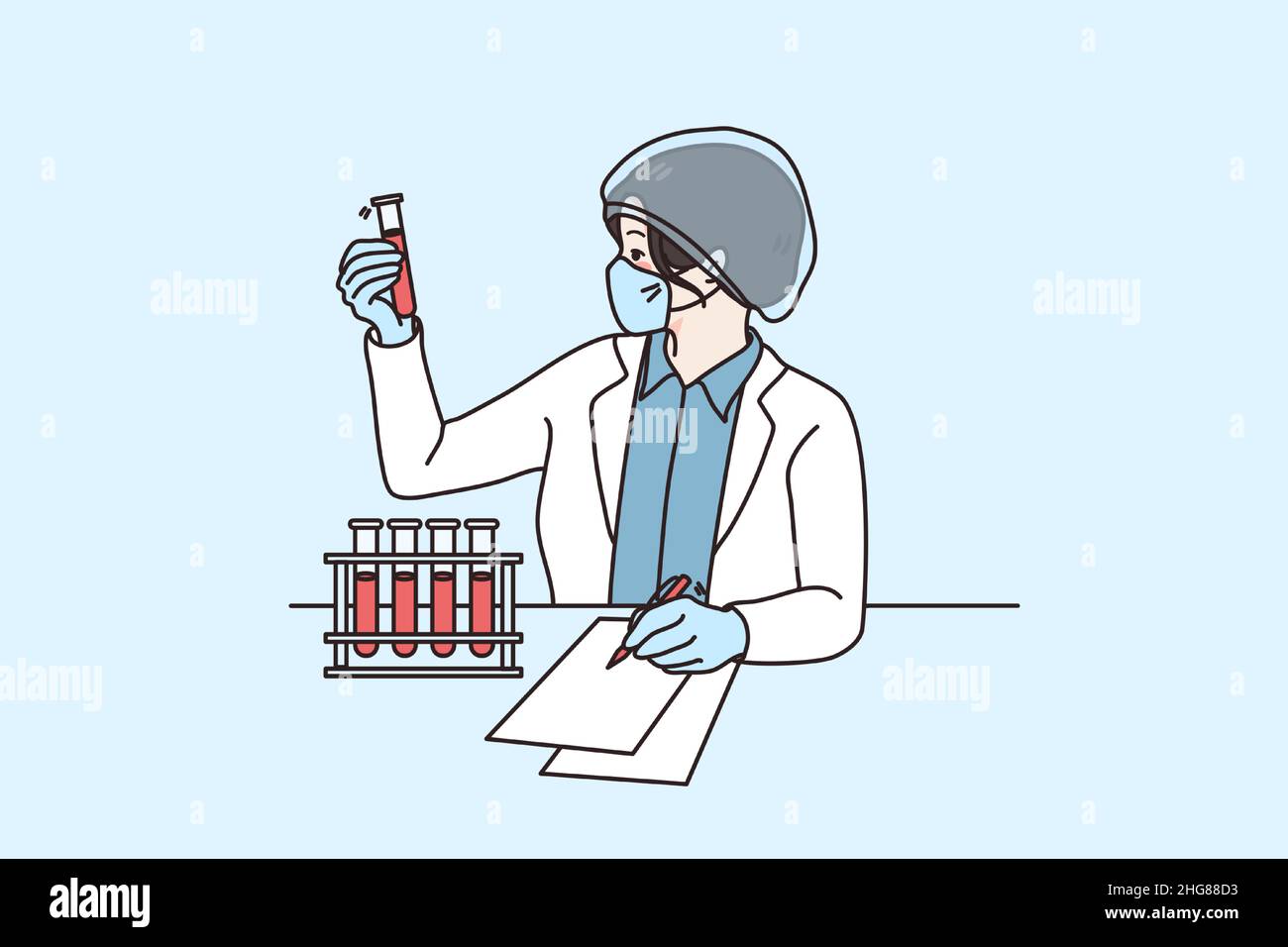 Medical Laboratory Technologist Cartoon