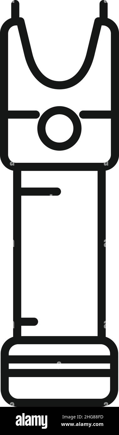 Defense taser icon outline vector. Gun stun. Police tazer Stock Vector ...