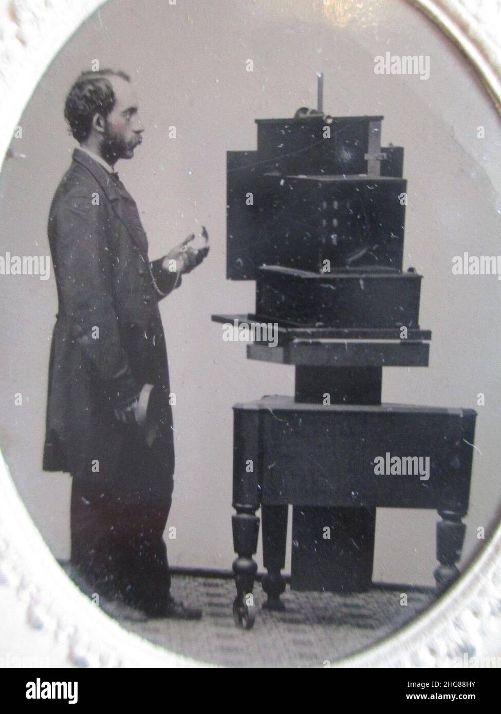 Simon Wing daguerreotype camera c1860 Stock Photo - Alamy
