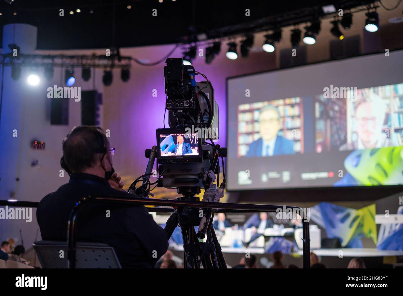 Man recording during event hi-res stock photography and images - Alamy
