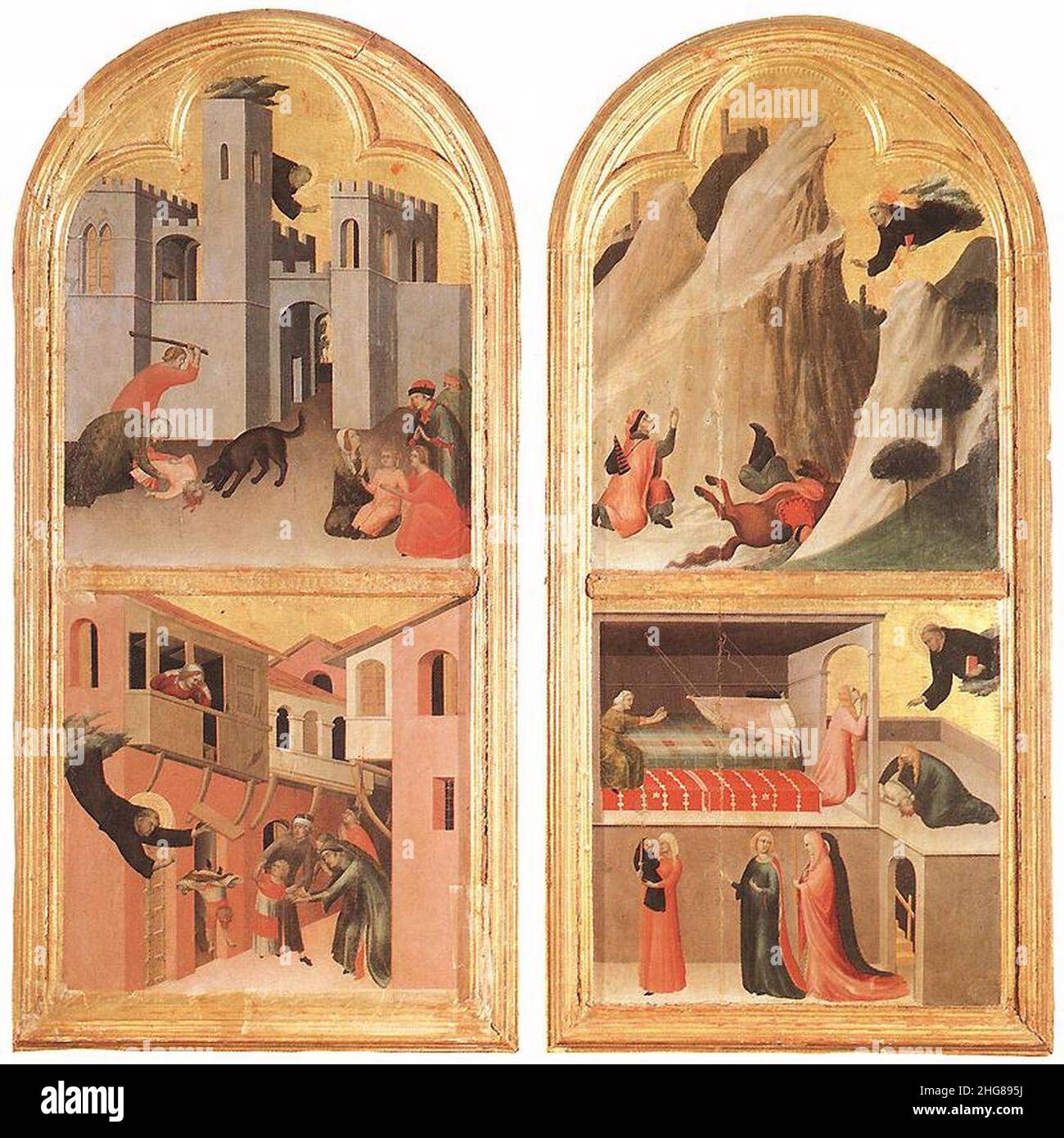 Simone Martini - Blessed Agostino Novello Altarpiece Stock Photo - Alamy
