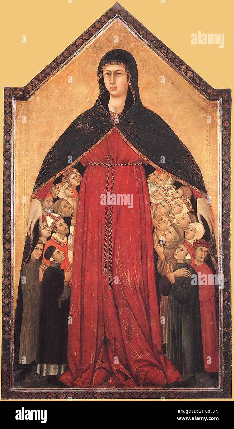 Simone Martini - Madonna of Mercy Stock Photo - Alamy