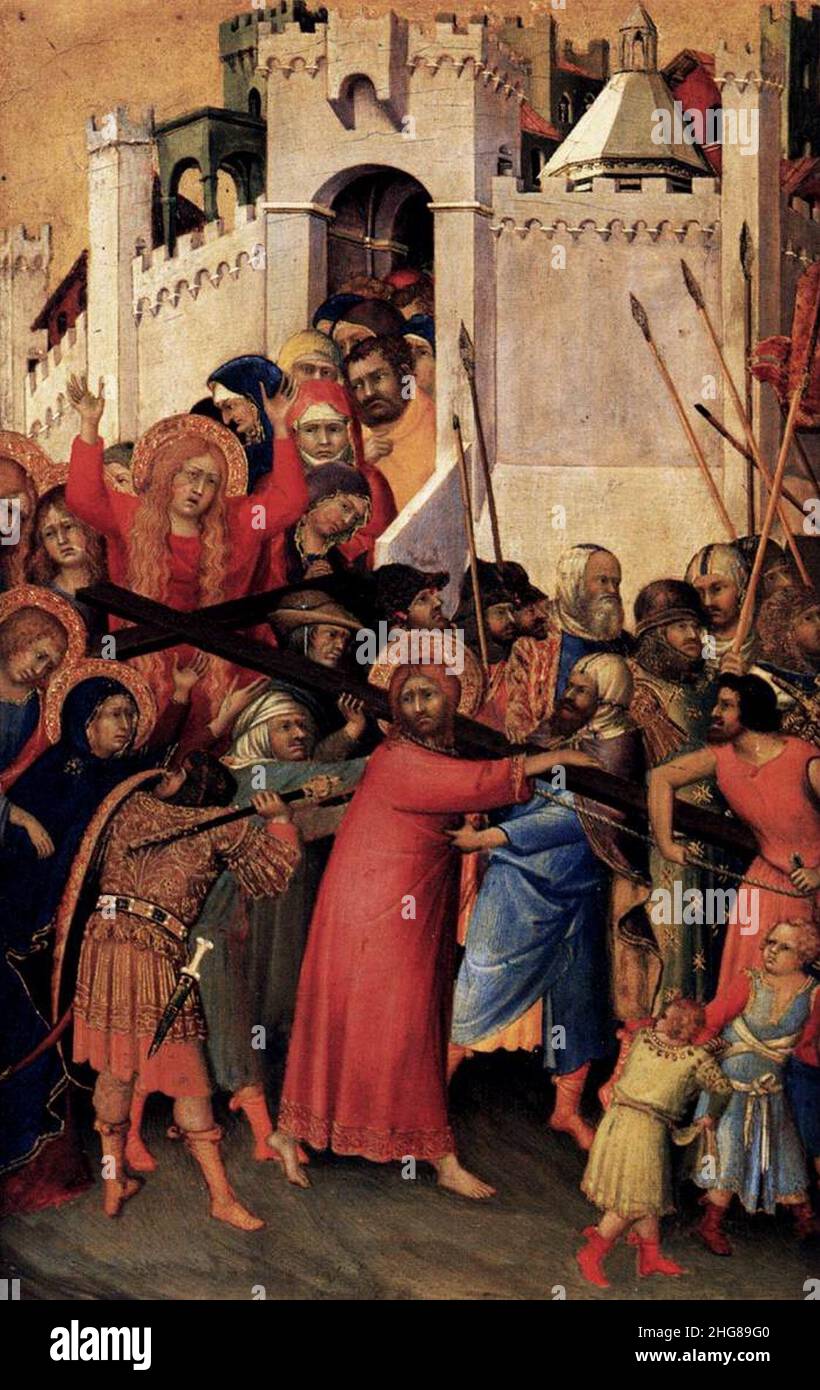 Simone Martini - The Carrying of the Cross Stock Photo - Alamy