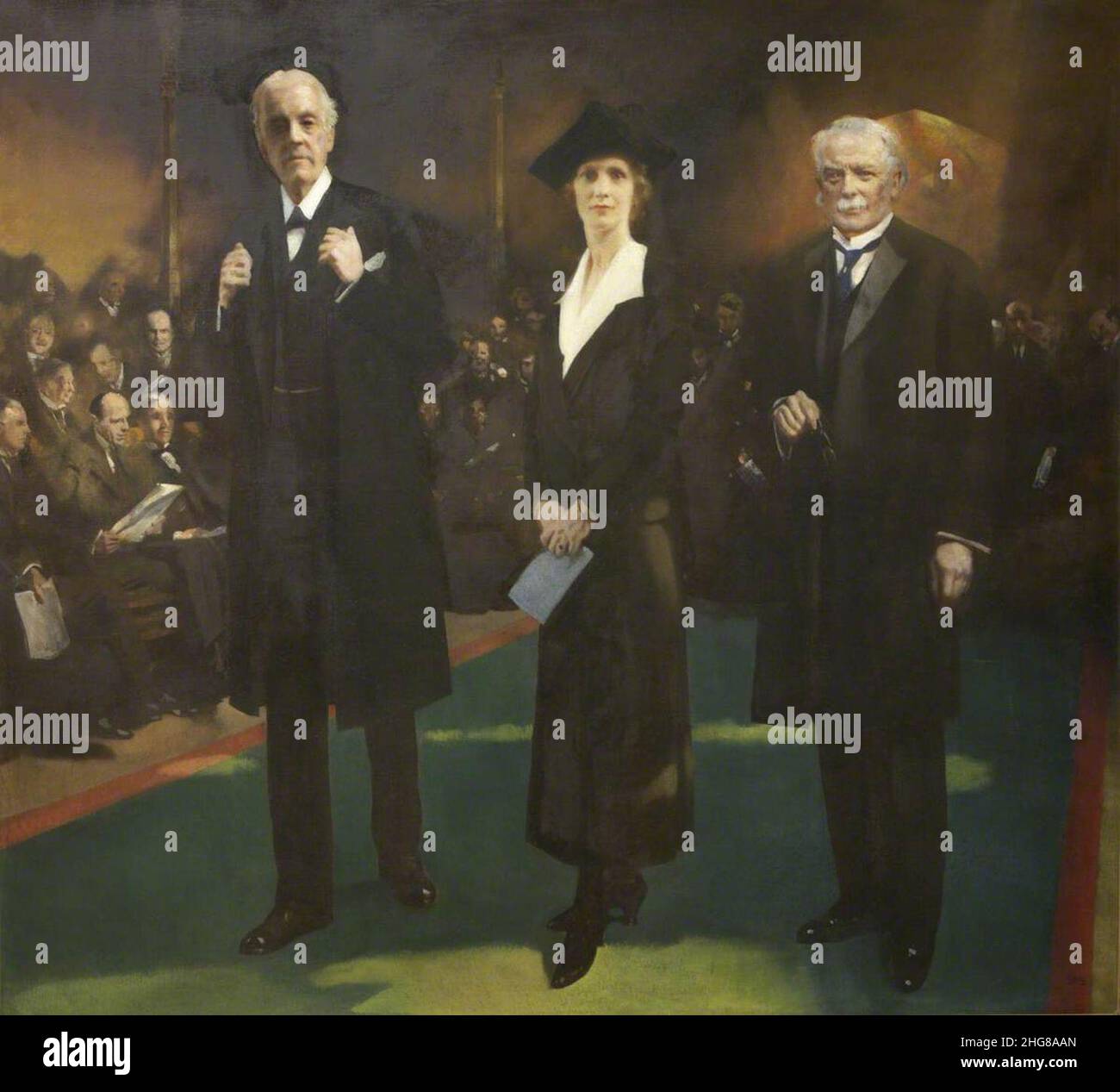 Sims--Lady Astor--First Woman MP--1919--The Box Plymouth Stock Photo ...