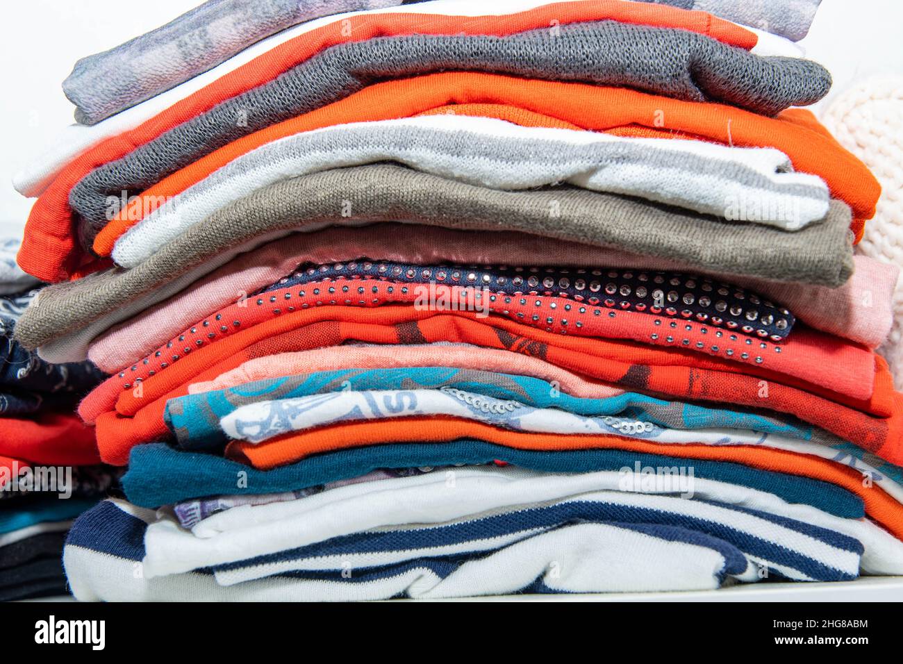 Female clothes neat folded hi-res stock photography and images - Alamy