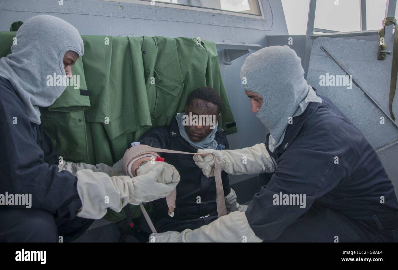 Simulated casualty during general hi-res stock photography and images ...