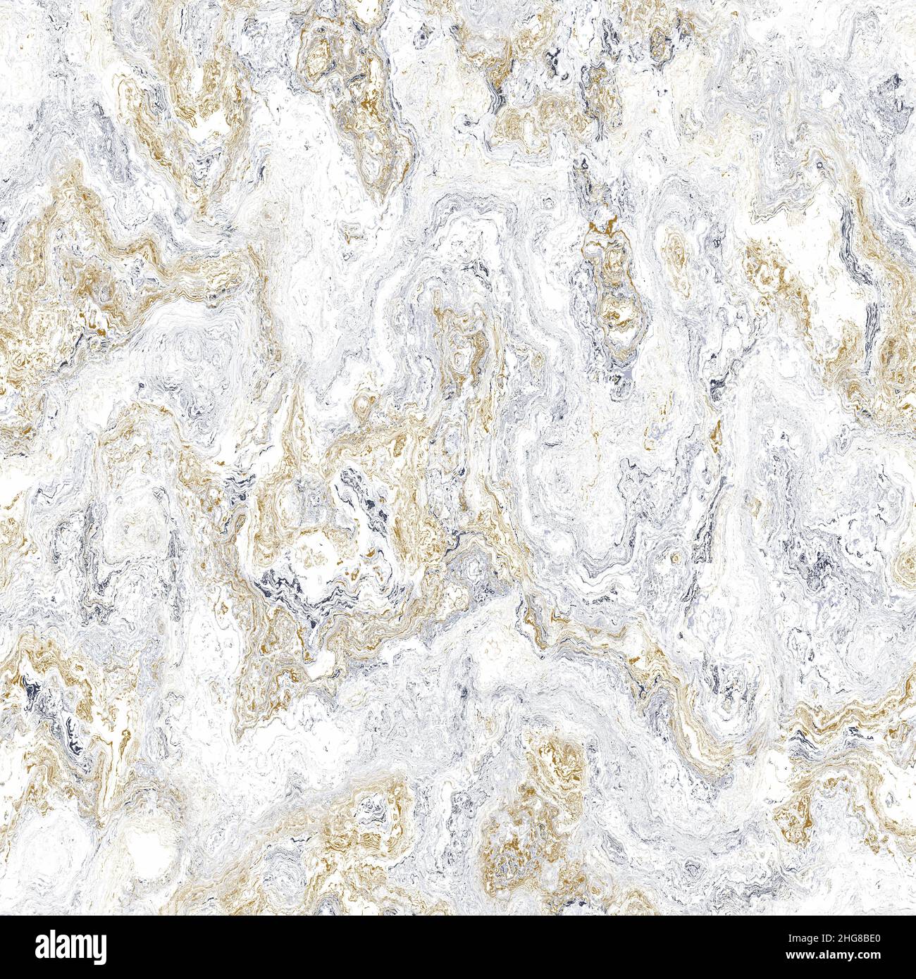 White tonal marbled seamless texture. Irregular pale ink blotch paint ...