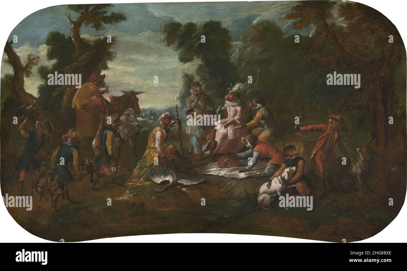 Singerie The Picnic A12352 Stock Photo - Alamy