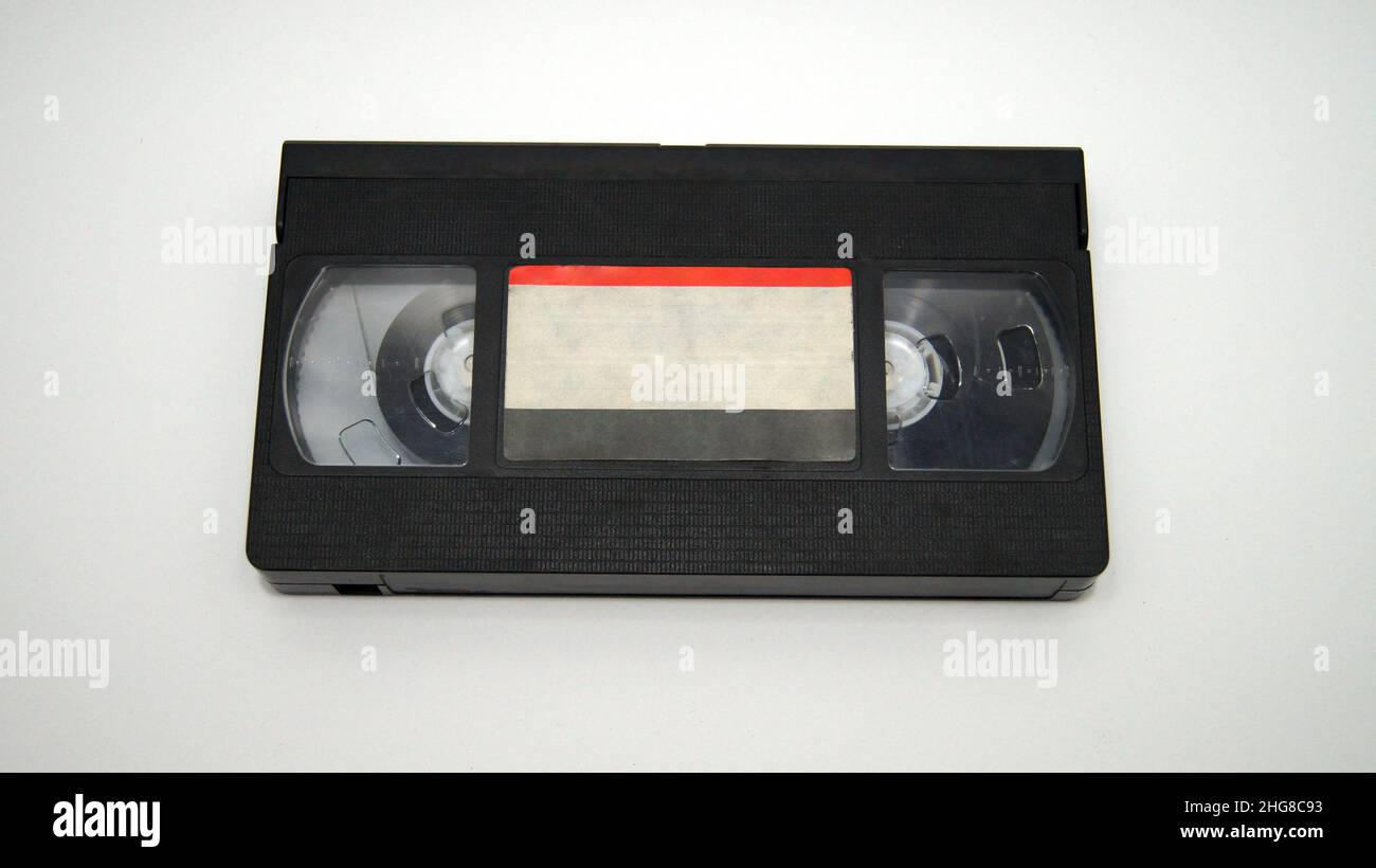 Blank VHS Tape on white background isolated Stock Photo - Alamy
