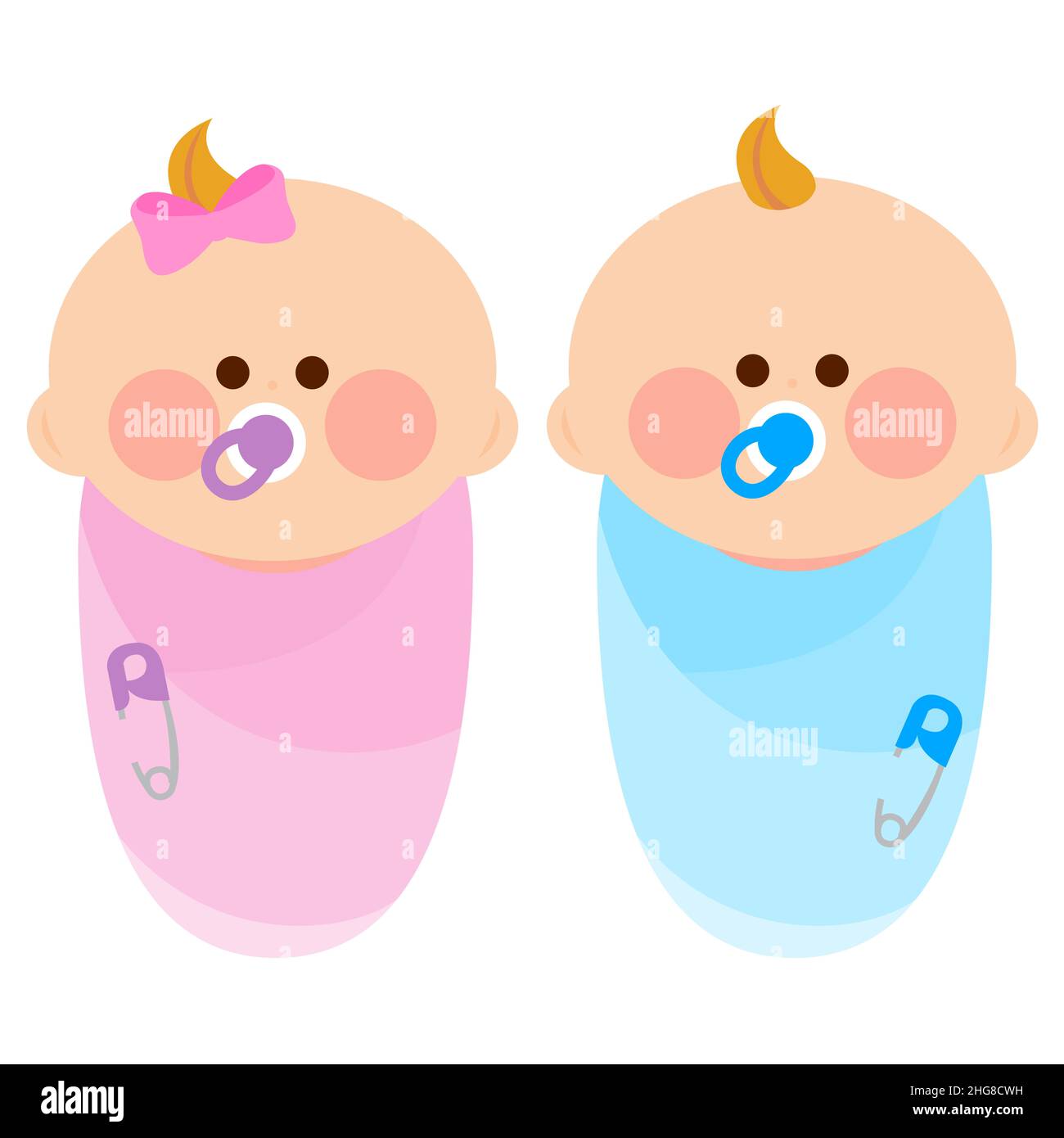 Swaddle Baby Clipart Black