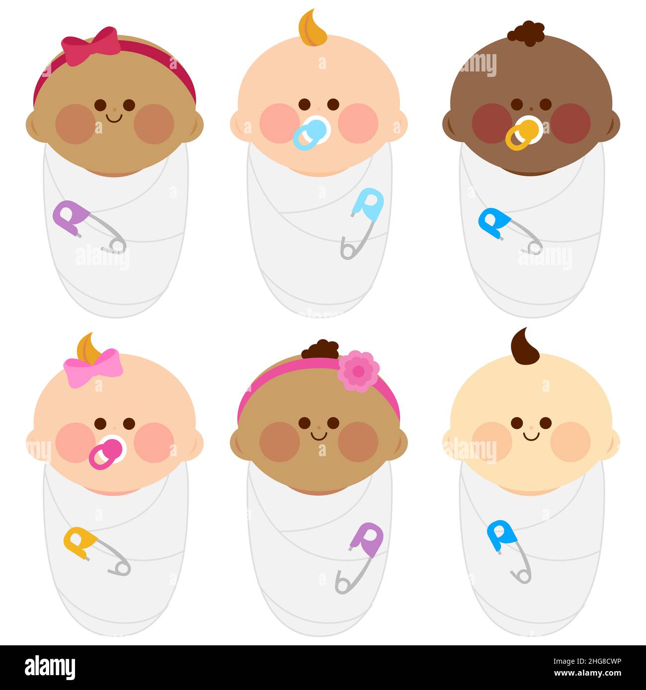 Group baby diverse hi-res stock photography and images - Alamy