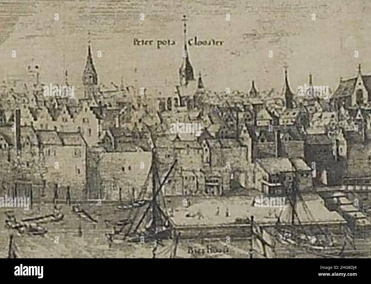 Sint-Salvatorabdij Antwerpen - 1630 Stock Photo - Alamy