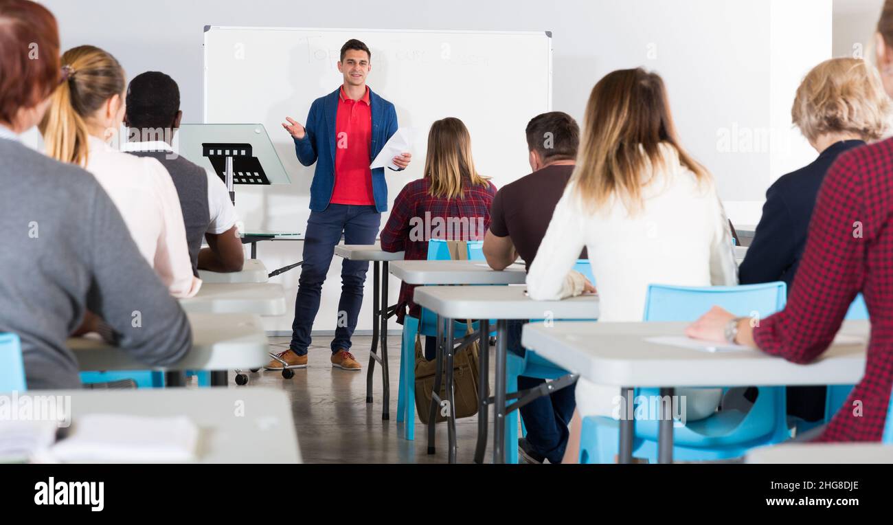 Lecturing process hi-res stock photography and images - Alamy
