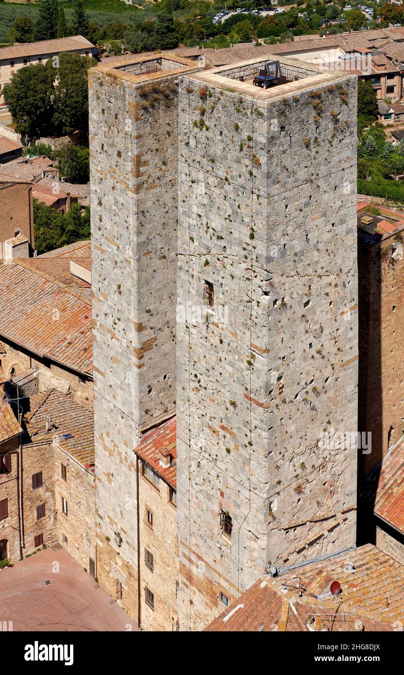 San Gimignano (Si),Italy, a view of the medieval towers Stock Photo - Alamy