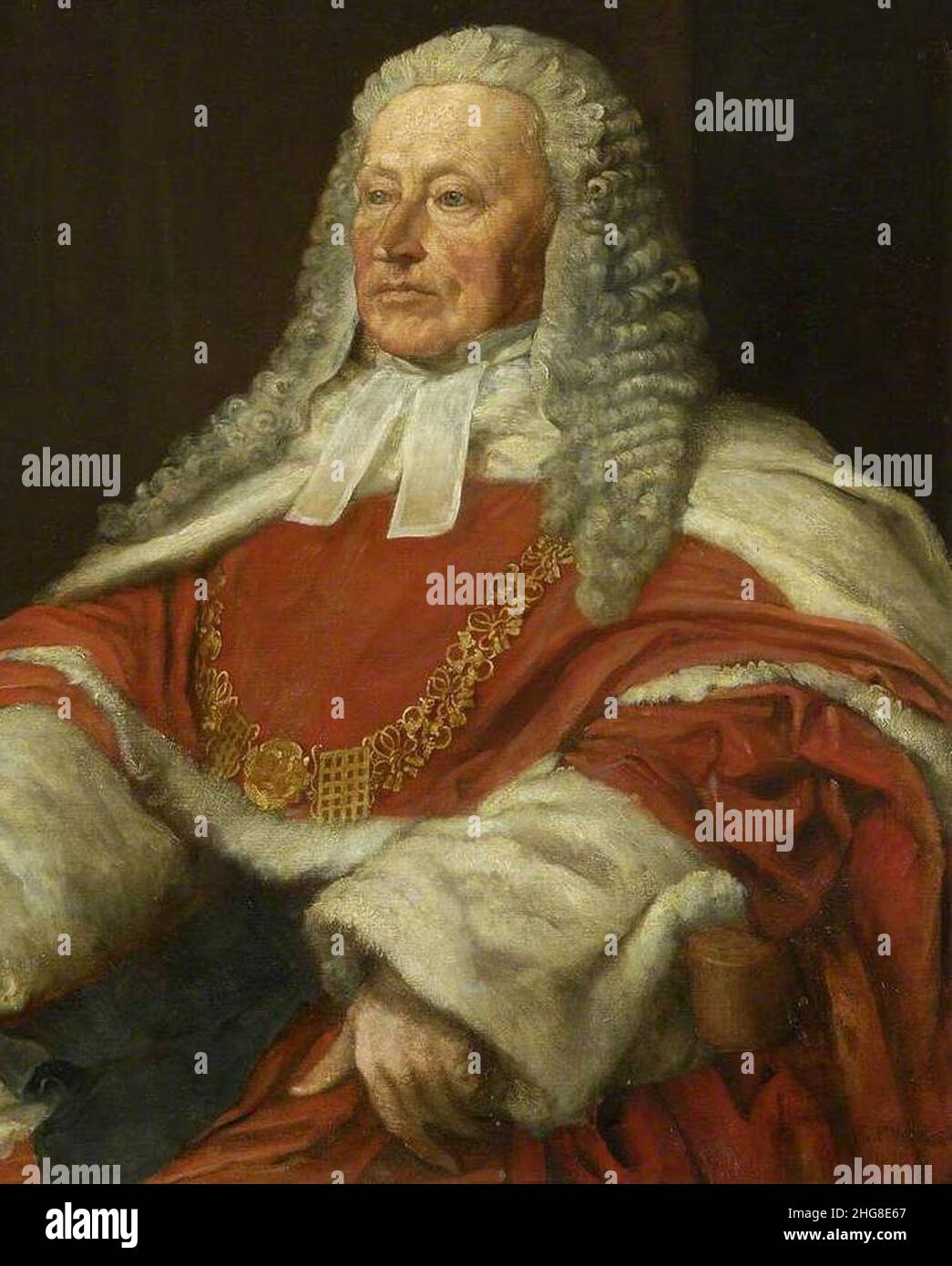 Sir Alexander Cockburn LCJ by GF Watts Stock Photo - Alamy