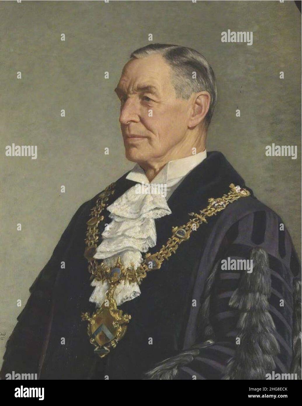 Sir Archibald Flower, Mayor of Stratford Stock Photo - Alamy