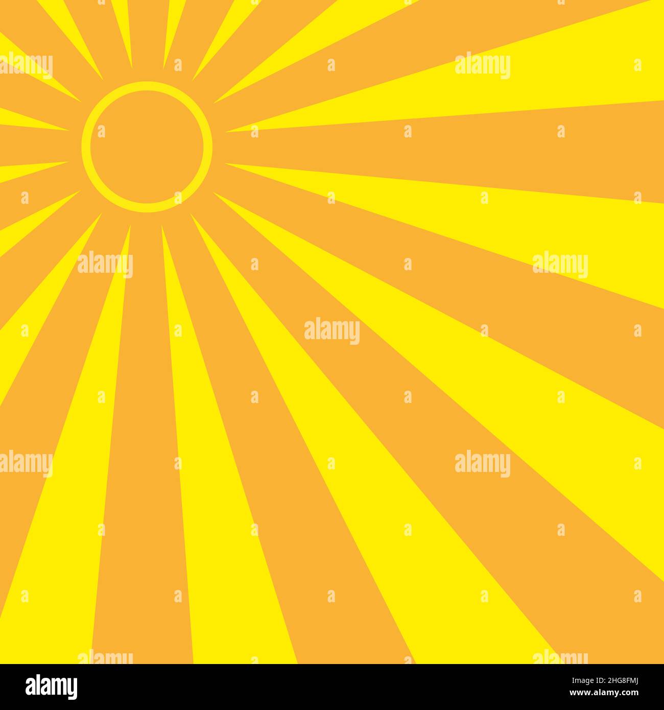 Abstract Yellow Sun Rays Summer Vector Sunray Illustration For Design