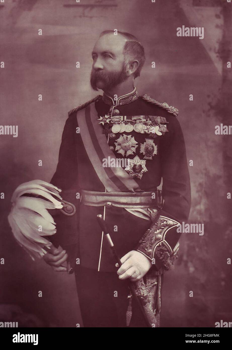 Sir Evelyn Wood, by Herbert Rose Barraud Stock Photo - Alamy