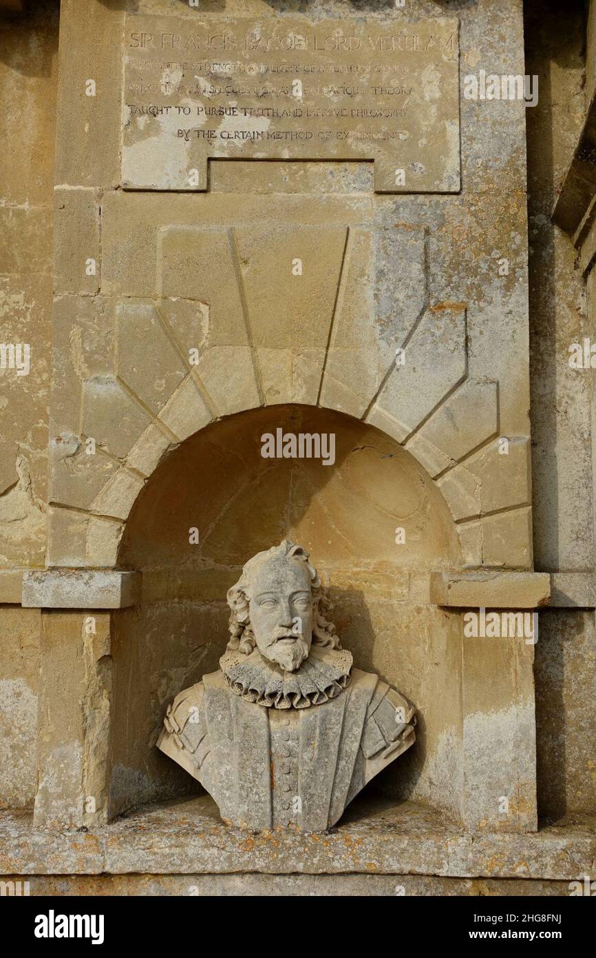 Sir Francis Bacon Lord Verulam - Temple of British Worthies, Stowe ...