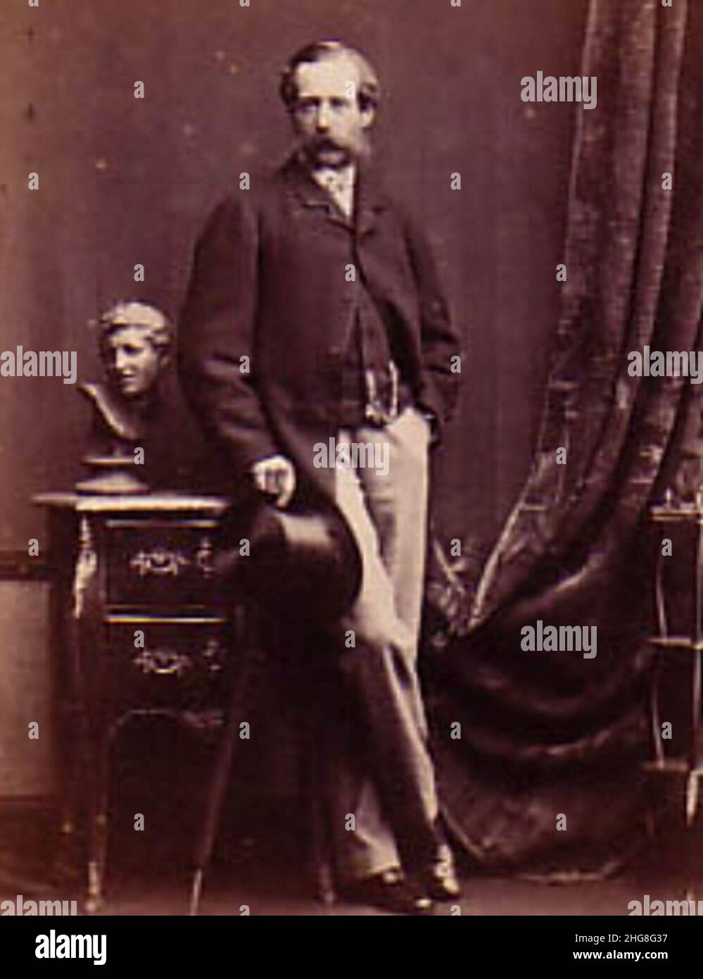 Sir George Elliott Tapps-Gervis 3rd baronet Stock Photo - Alamy